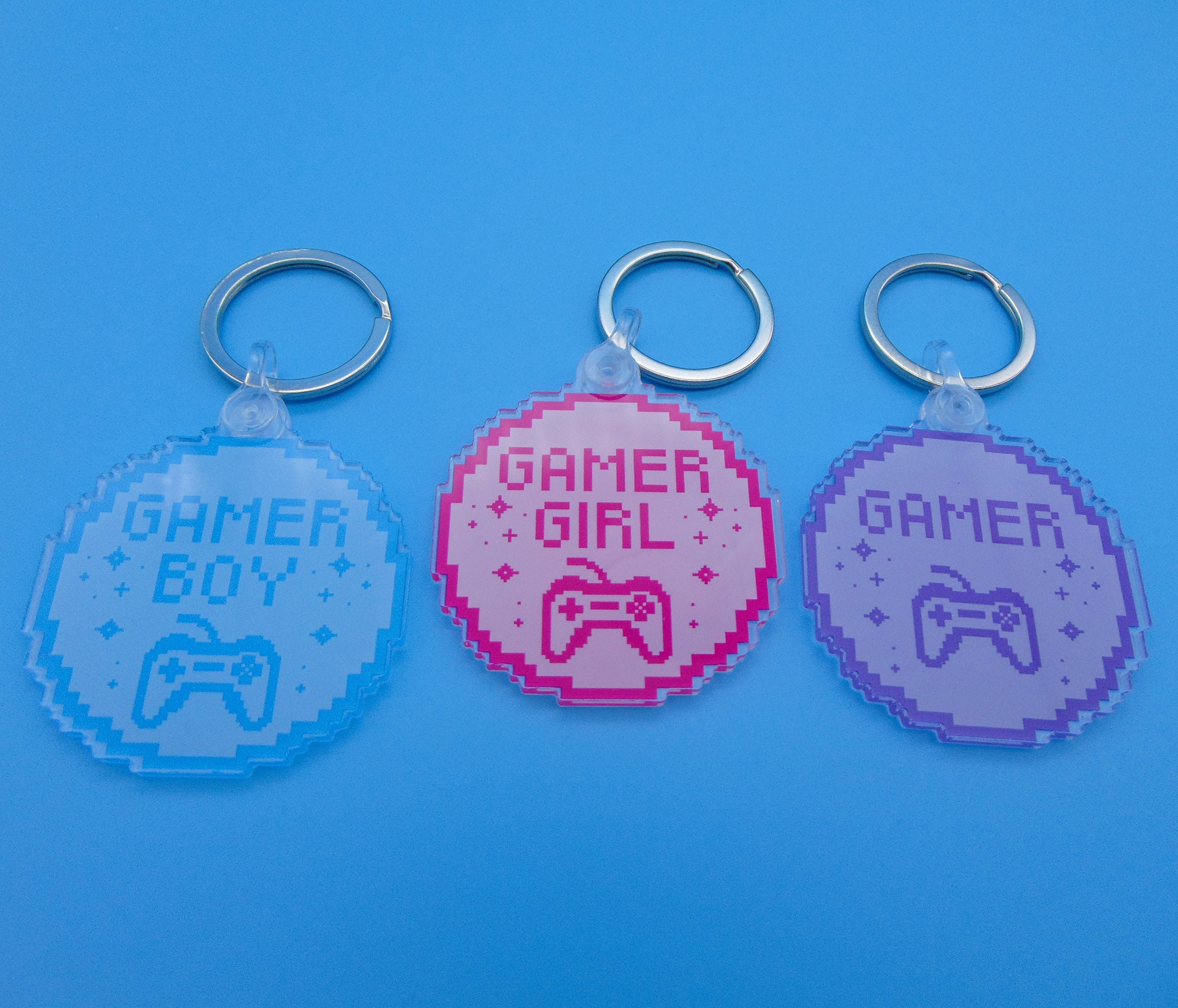 Gamer Acrylic Keychains - Etsy