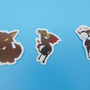 Cute Monster Vinyl Sticker Bundle - Etsy