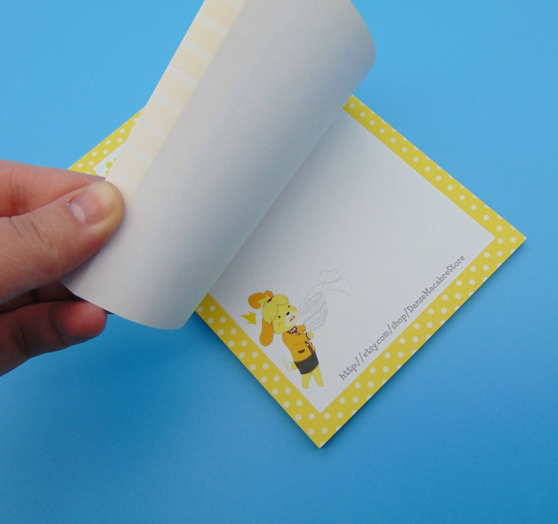 Isabelle Animal Crossing 5x7 Notepad - Etsy