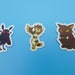 Cute Monster Vinyl Sticker Bundle - Etsy