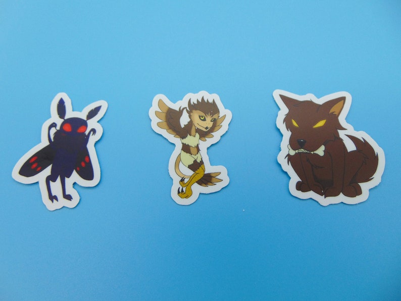 Cute Monster Vinyl Sticker Bundle - Etsy