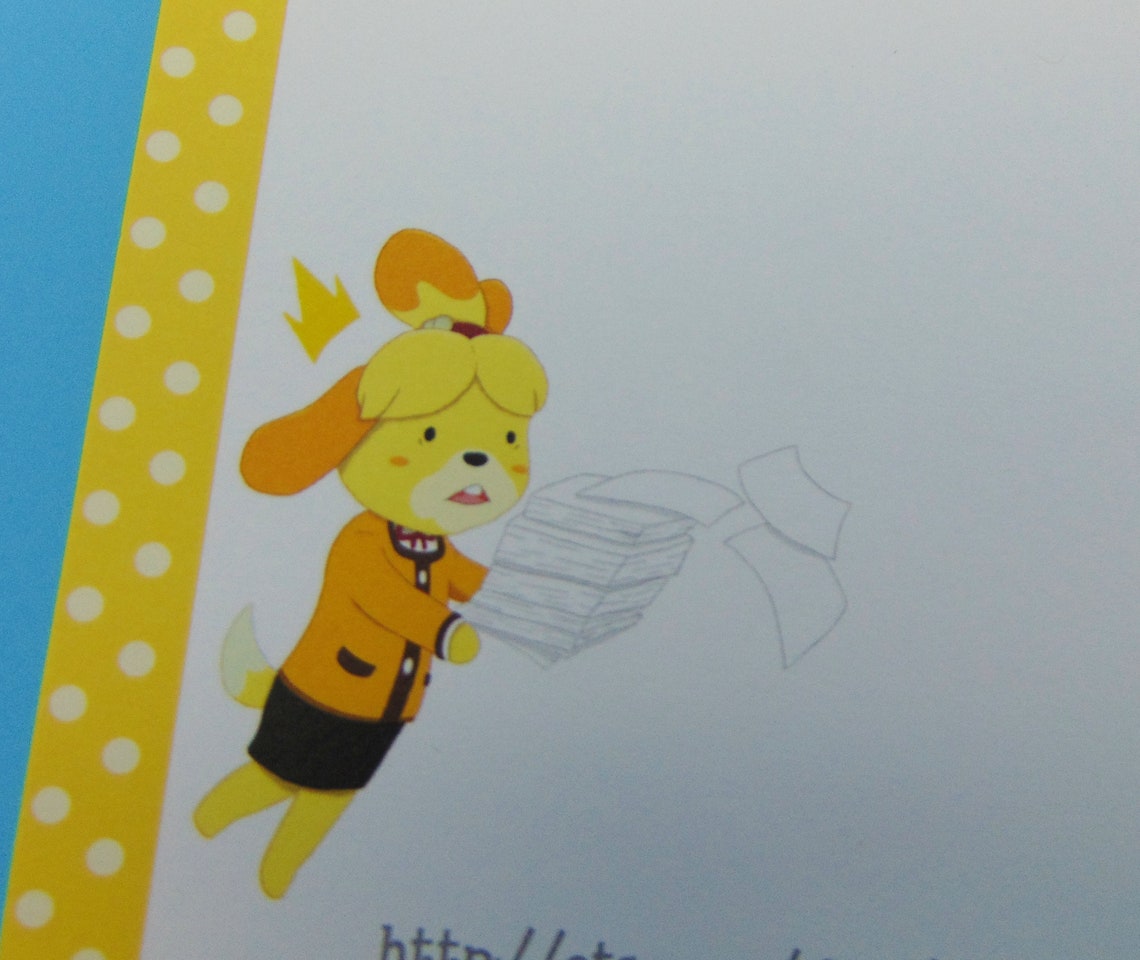Isabelle Animal Crossing 5x7 Notepad - Etsy