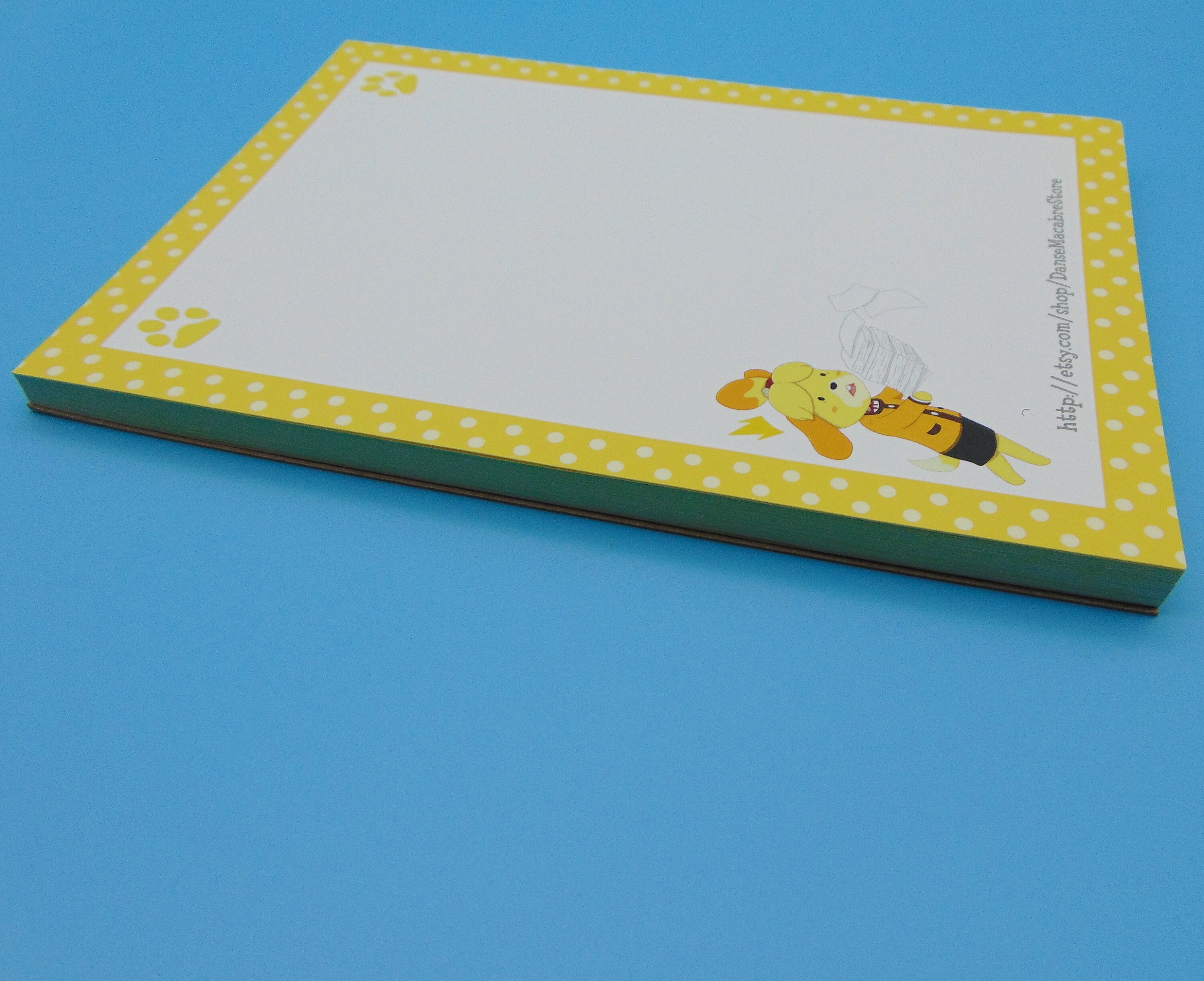 Isabelle Animal Crossing 5x7 Notepad - Etsy