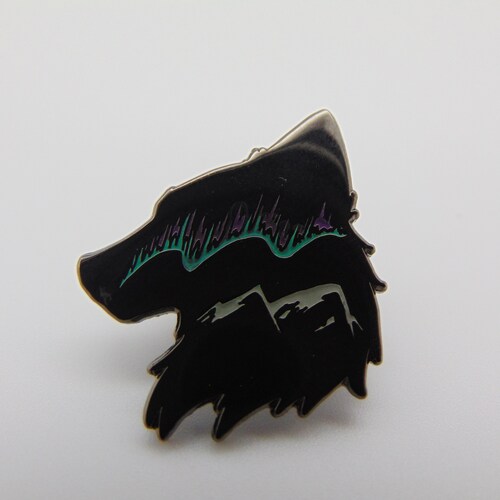 White Wolf Enamel Pin Lapel Pin Brooch Pin 1.5 Inch Dog | Etsy