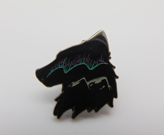 Hard Enamel Pin Limited Edition 1 Inch Wolf | Etsy