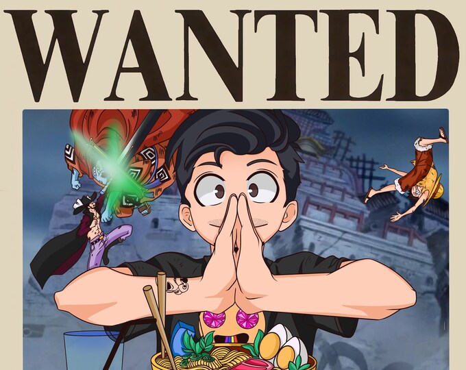 Custom One Piece Inspired Wanted Poster - Etsy