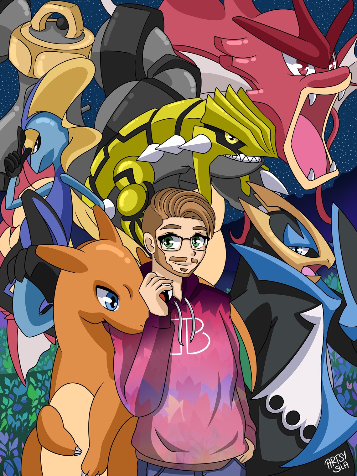 Become a Pokémon Trainer CUSTOM POKEMON PORTRAIT Pokémon - Etsy