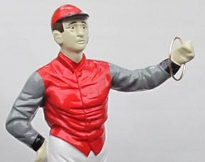 Hand-crafted Traditional Red-vested Real Metal Lawn Jockey Statue With ...