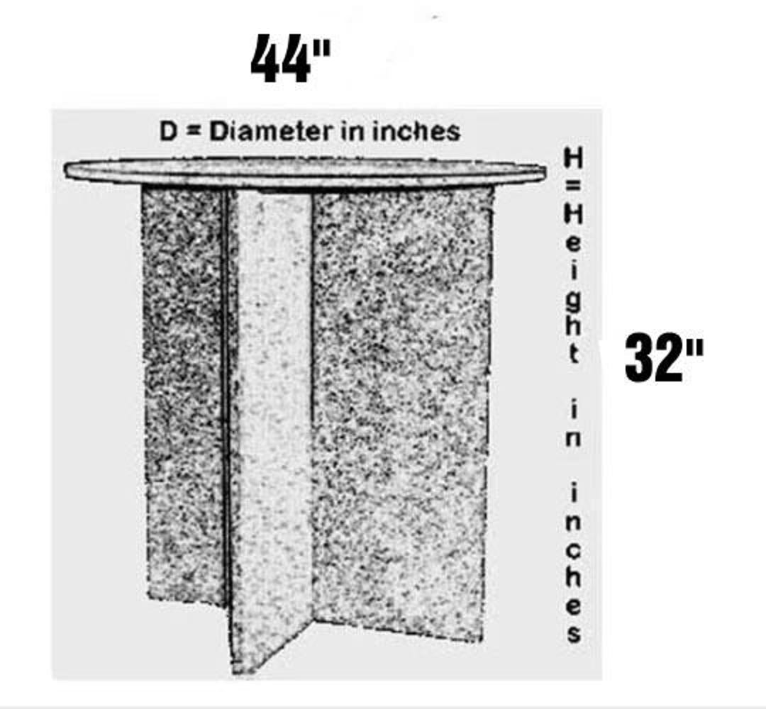 Custom Size Round Particle Board Drape Table. RESERVED for S - Etsy
