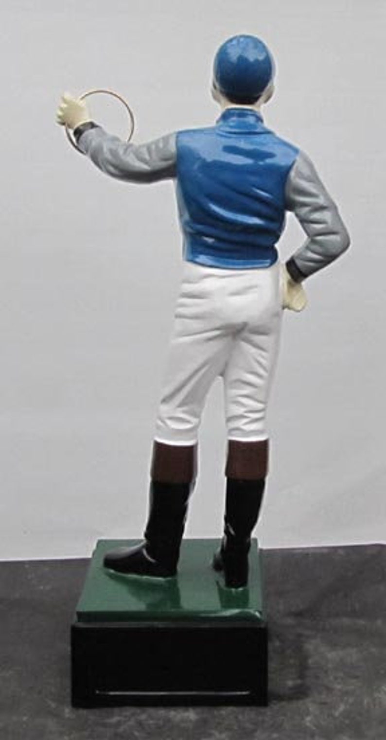 Hand-crafted Traditional Red-vested Real Metal Lawn Jockey Statue With ...