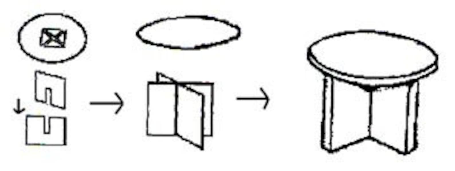 Custom Size Round Particle Board Drape Table- You Pick the Diameter and ...