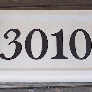 Custom Engraved Cast Stone Address Block for Landscape Piers and ...