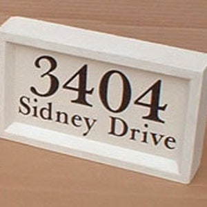 Custom Engraved Cast Stone Address Block for Landscape Piers and ...