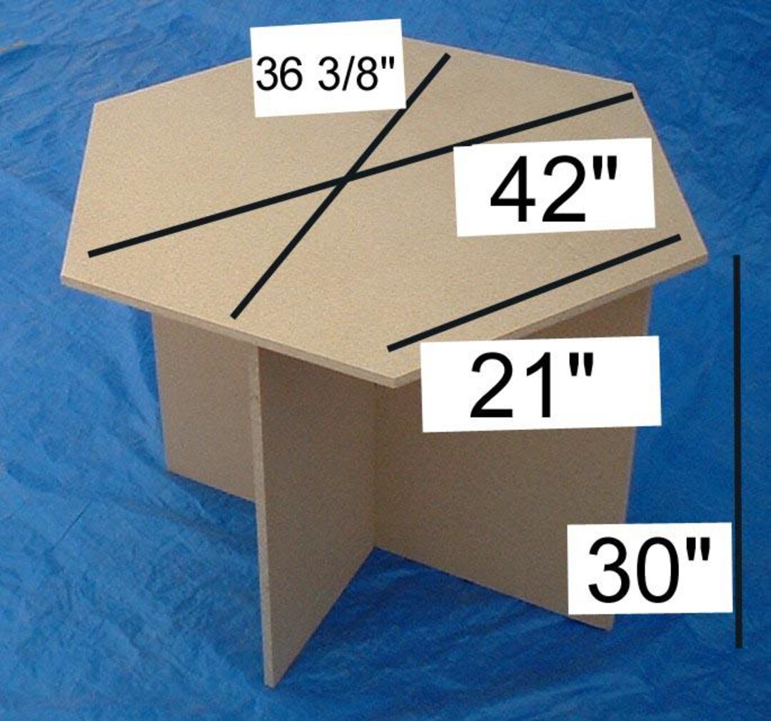 Custom Size Hexagon Particle Board Drape Table. RESERVED FOR ES - Etsy