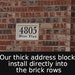 Custom Engraved Cast Stone Address Block for Landscape Piers and ...