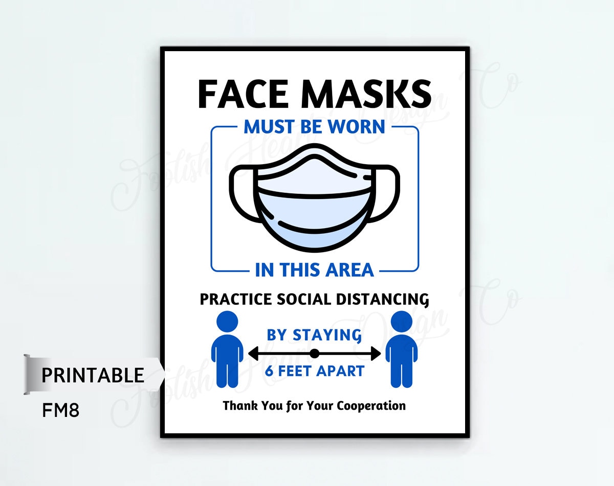 Face mask required sign pdf - trakfreeloads