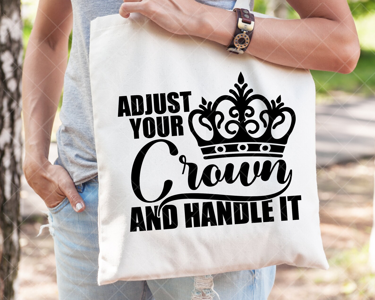Adjust Your Crown and Handle It SVG Adjust Crown Svg | Etsy