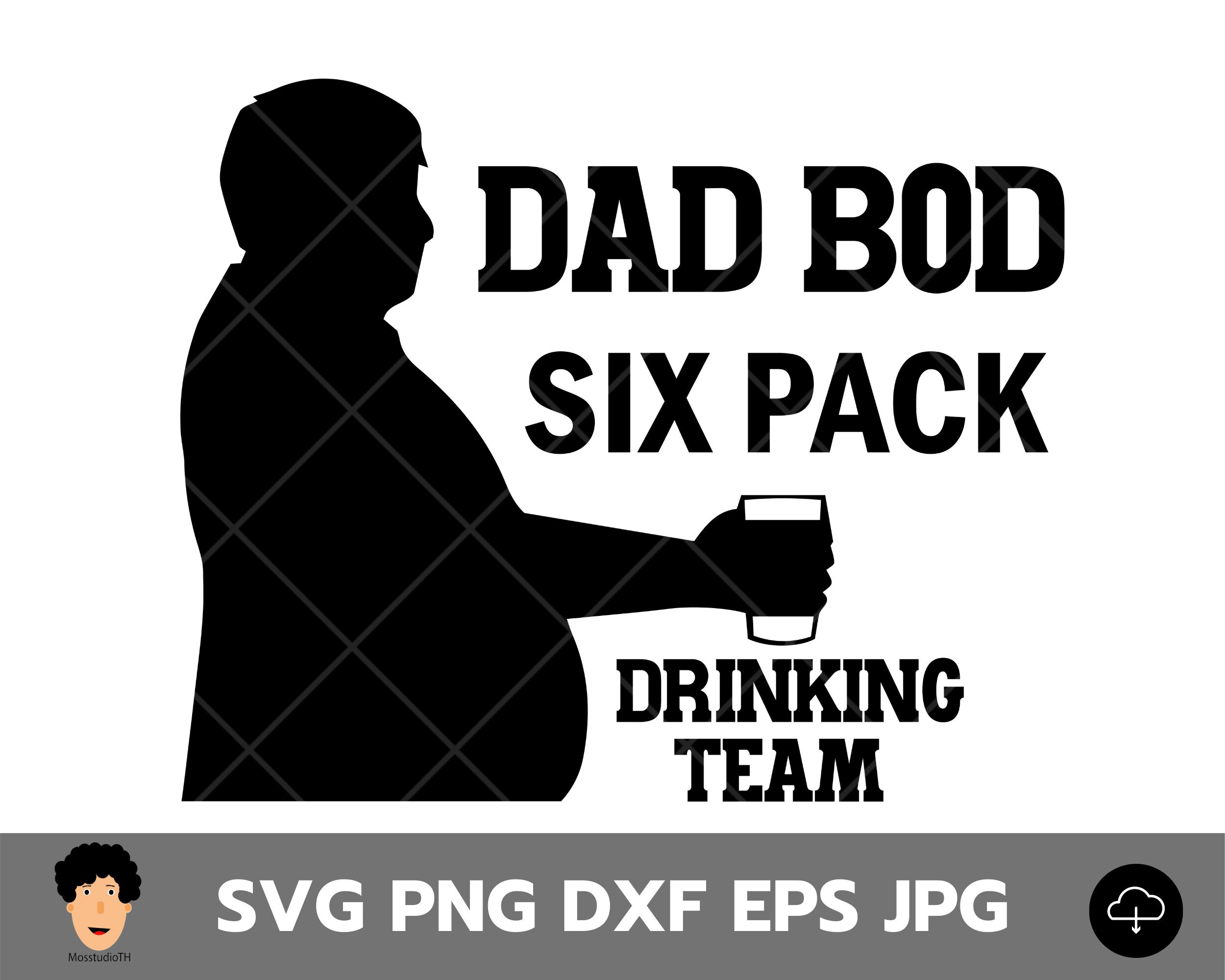 Dad Bod Six Pack Drinking Team Svg, Dad Bod, Fathers Day Svg, Dads Day ...