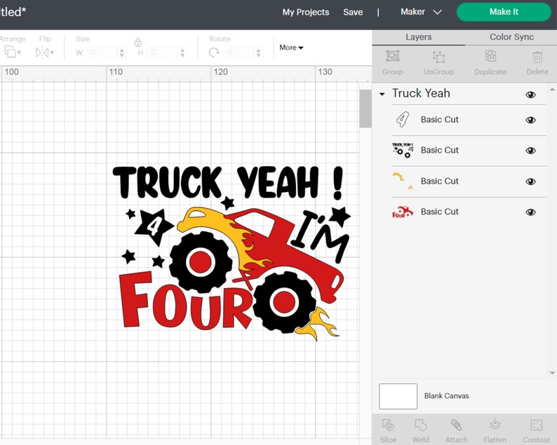 Truck Yeah Svg Truck Yeah I'm Four Svg 4st Birthday - Etsy Canada