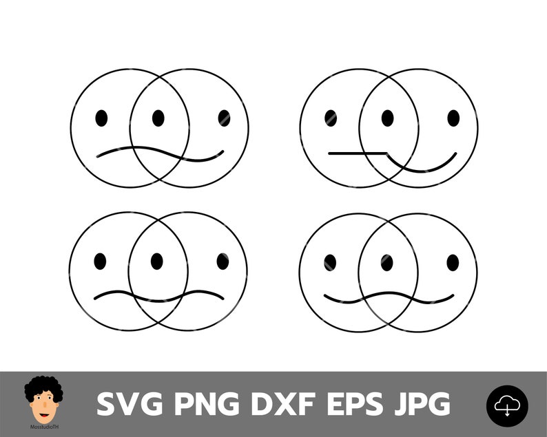 Not Sure Mini Svg Emoji Svg Smile Face Emotion Sad Emotion - Etsy