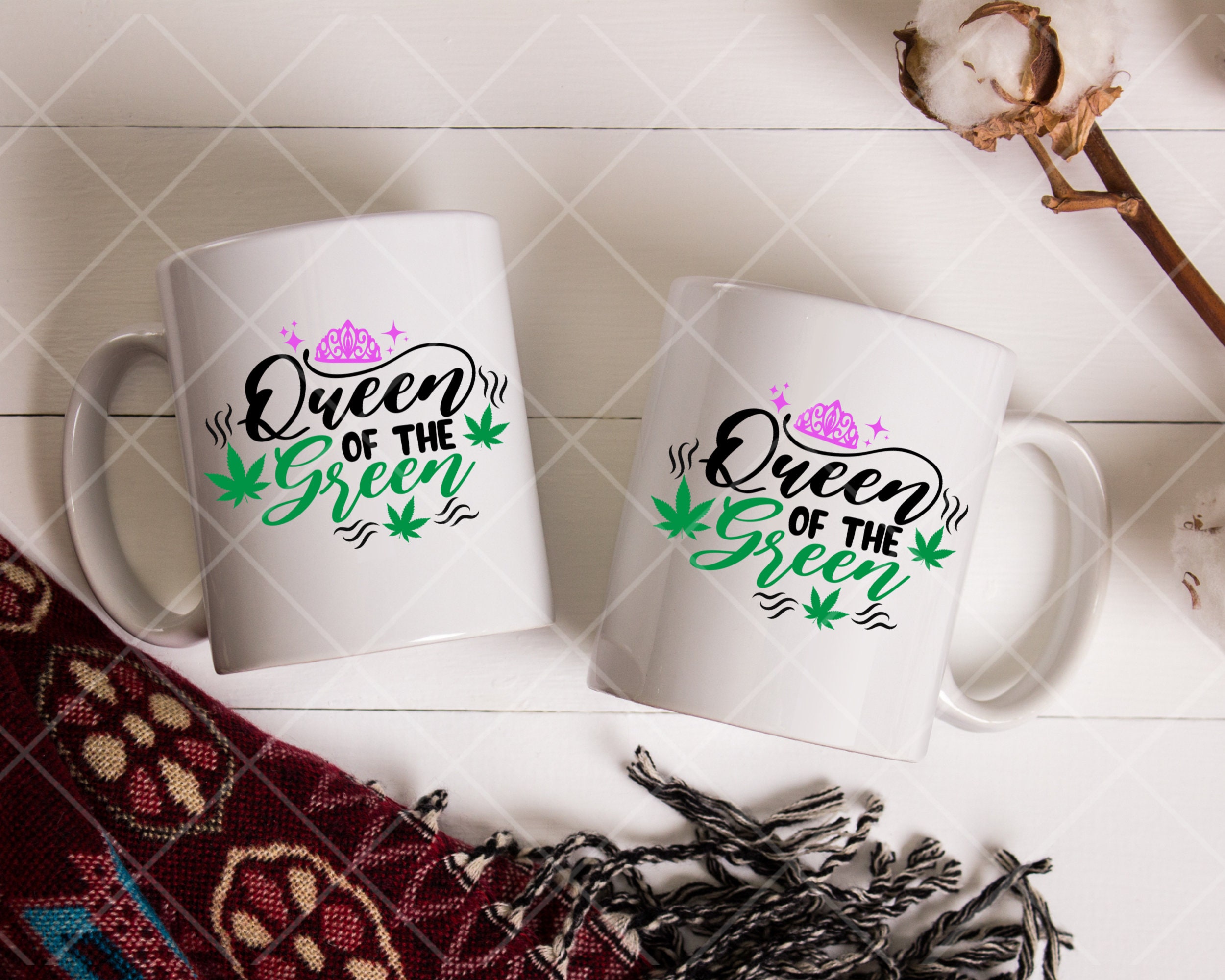 Queen of the Green Svg Weed Svg Marijuana Svg Smoke Weed | Etsy