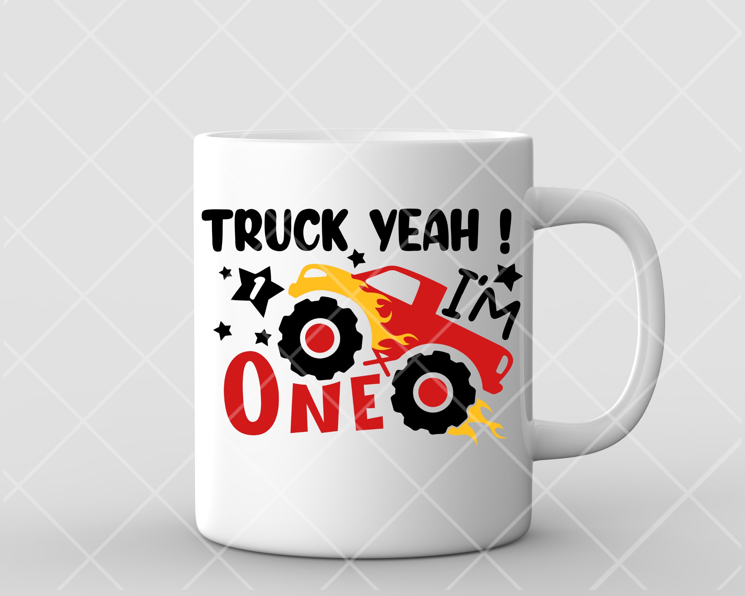 Truck Yeah Svg Truck Yeah I'm One Svg 1st Birthday Svg - Etsy