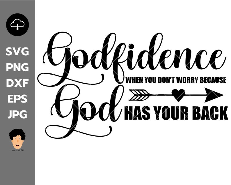 Godfidence Svg, Christian Svg, Beleiver Svg, Jesus Svg, Christian Camp ...