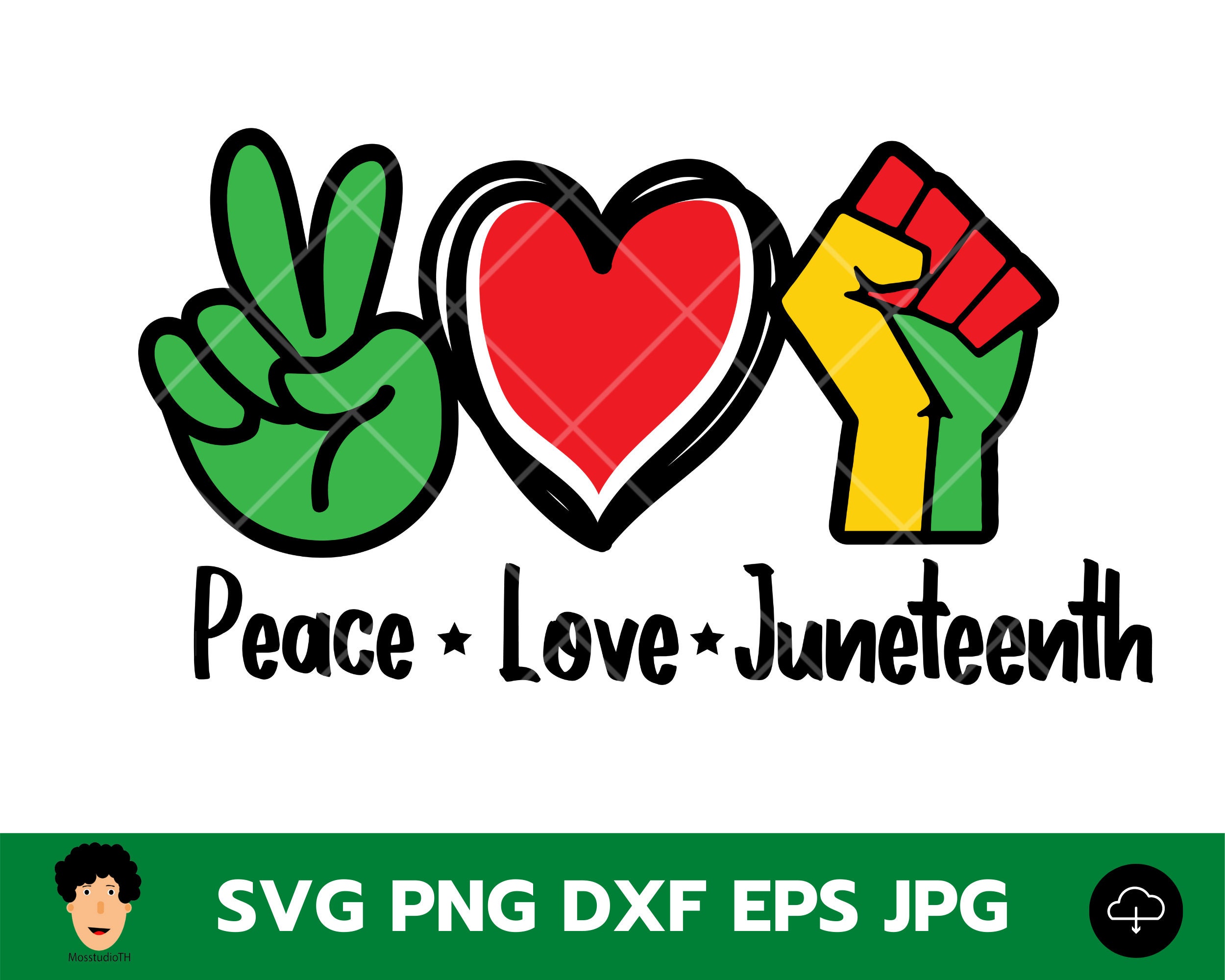 Peace love juneteenth svg 1865 juneteenth svg black history | Etsy