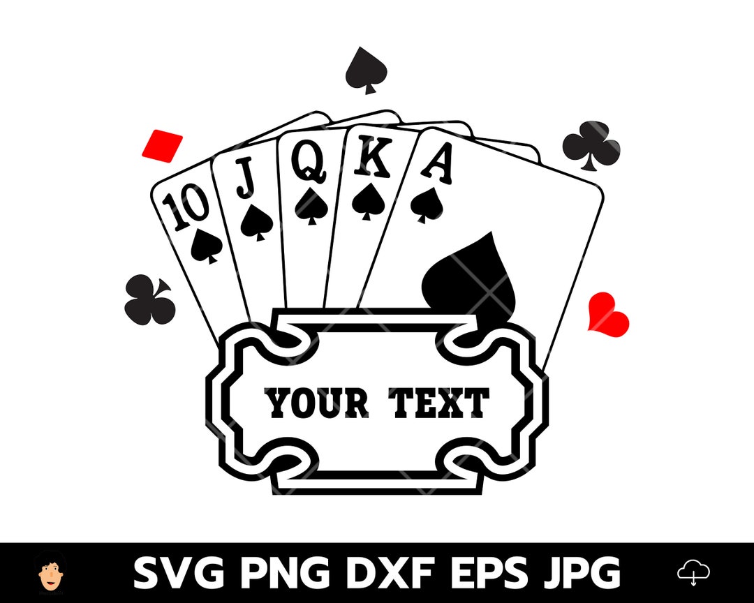 Royal Flush Spade Svg, Playing Card Svg, Royal Flush Svg, Gambling Svg ...