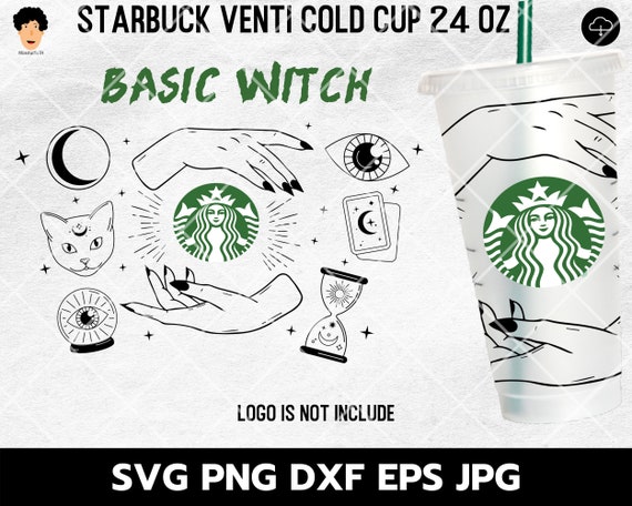 Basic Witch Starbucks Cold Cup SVG Witch starbucks cold cup | Etsy