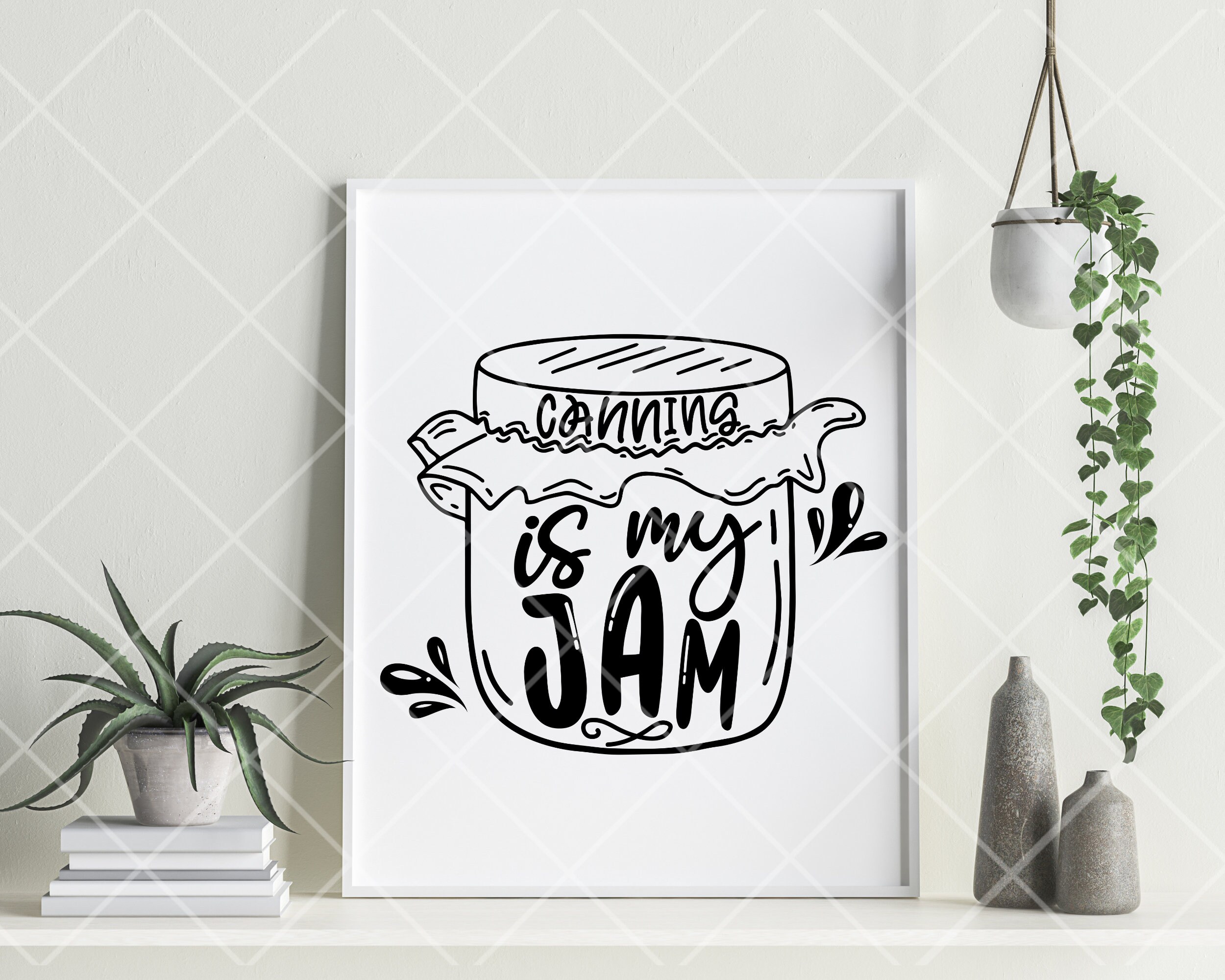 Canning is My Jam Svg, H17 Canning is My Jam, Jam Jar, Preserve Food ...