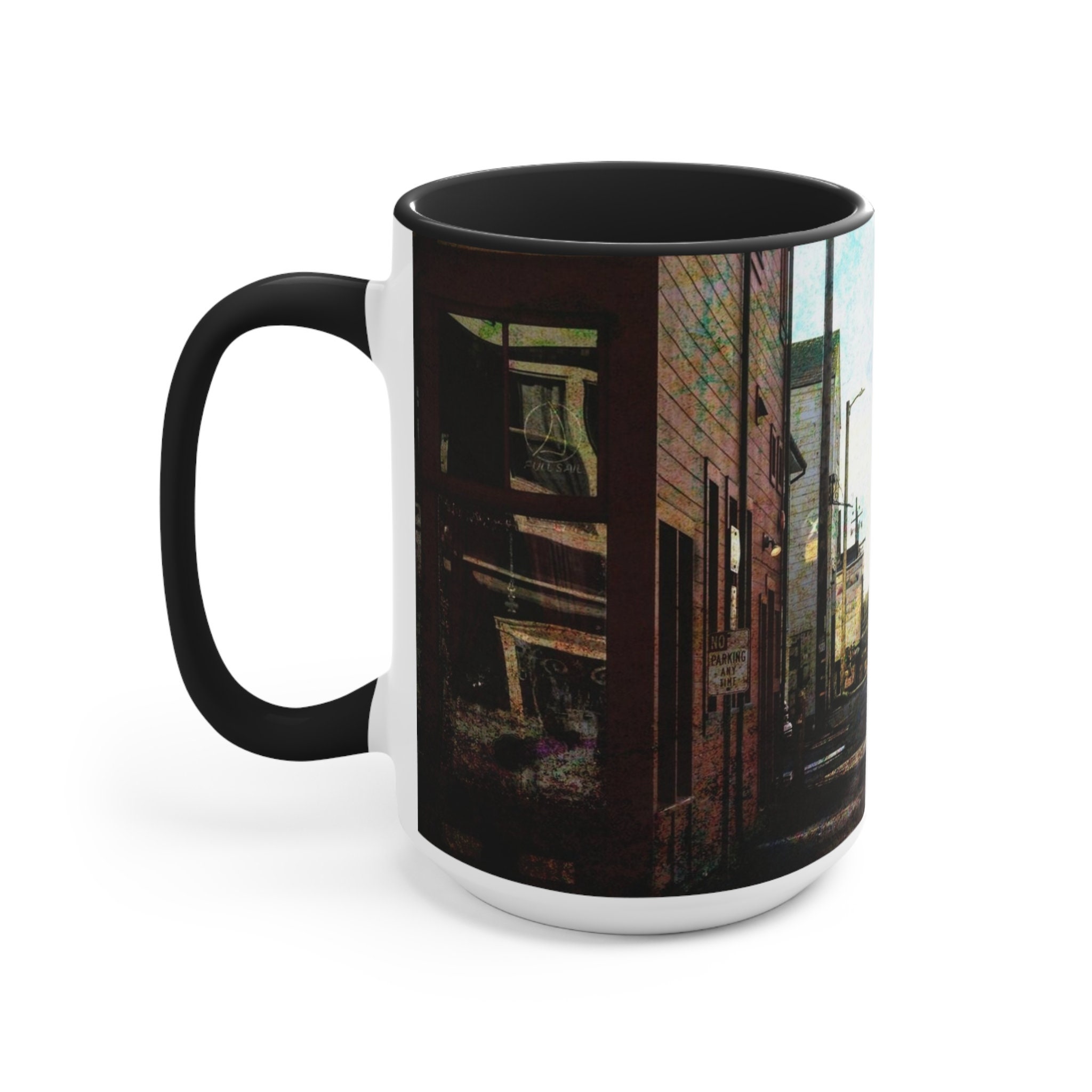 Fort Bragg Urban Scene Coffee Cup - Coastal Cityscape Mug - Etsy