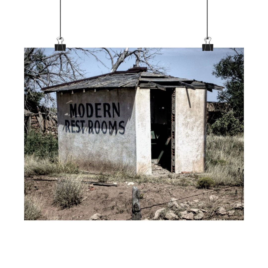 Route 66 Art Print: Retro Restrooms, Endee New Mexico (poster) - Etsy