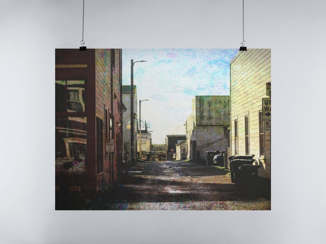Gritty Poster of a Alley on 175gsm Fine Art Paper. Mailed - Etsy