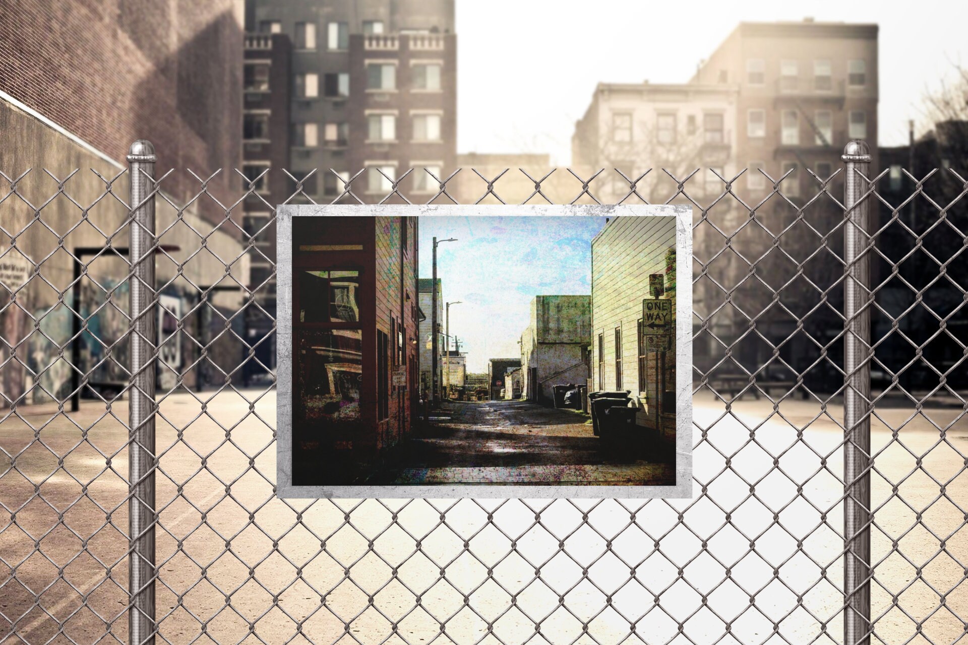 Gritty Poster of a Alley on 175gsm Fine Art Paper. Mailed - Etsy