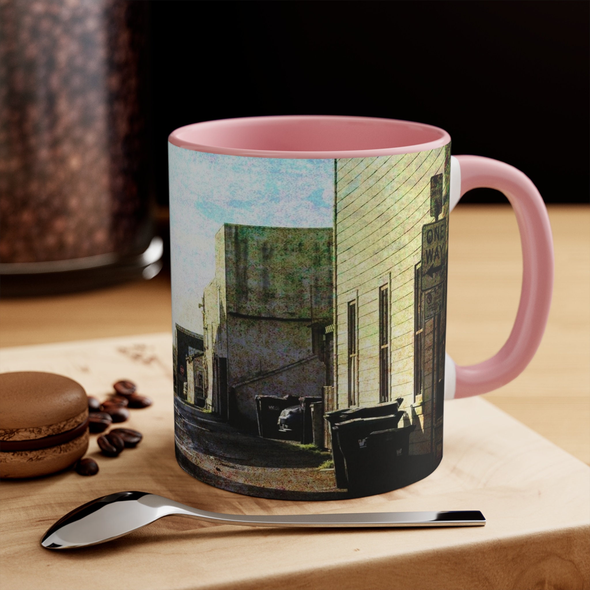 Fort Bragg Urban Scene Coffee Cup - Coastal Cityscape Mug - Etsy