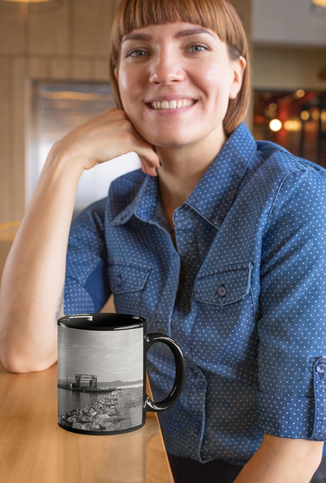 Santa Fe Rail Pier Coffee Mug - Classic Richmond, CA - Etsy