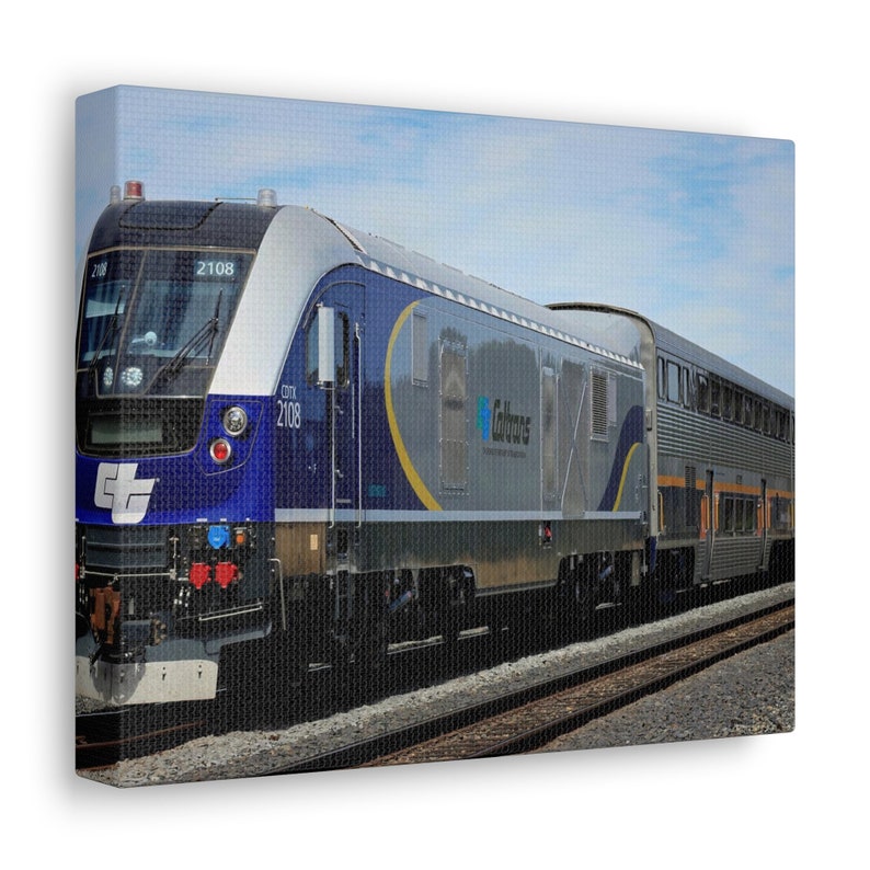 Westbound Amtrak Train Bayfront Park Pinole CA Canvas Art Gallery Wrap. - Etsy