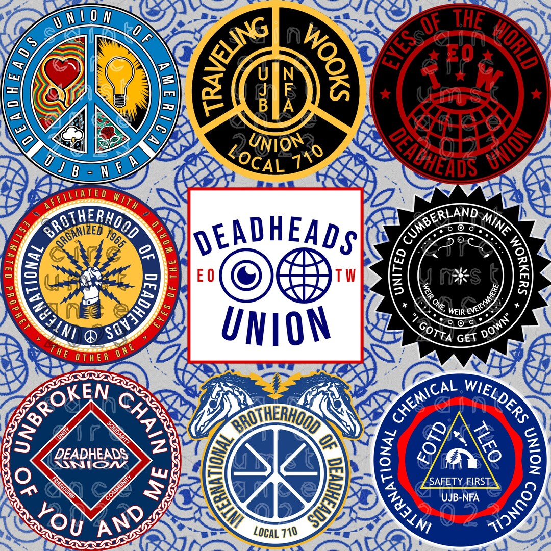 Deadheads Union Stickers - Etsy
