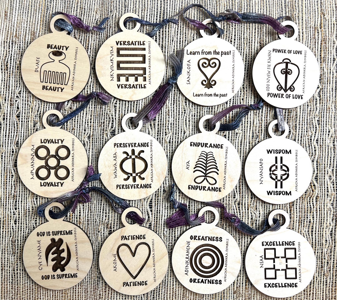 INSTANT DOWNLOAD SVG African Adinkra Symbols Ornaments/ 12 Different ...