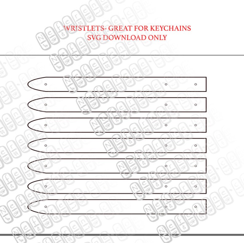 INSTANT DOWNLOAD Svg-wristlet Keychain Cut File (12 W X 1H ) Instant ...