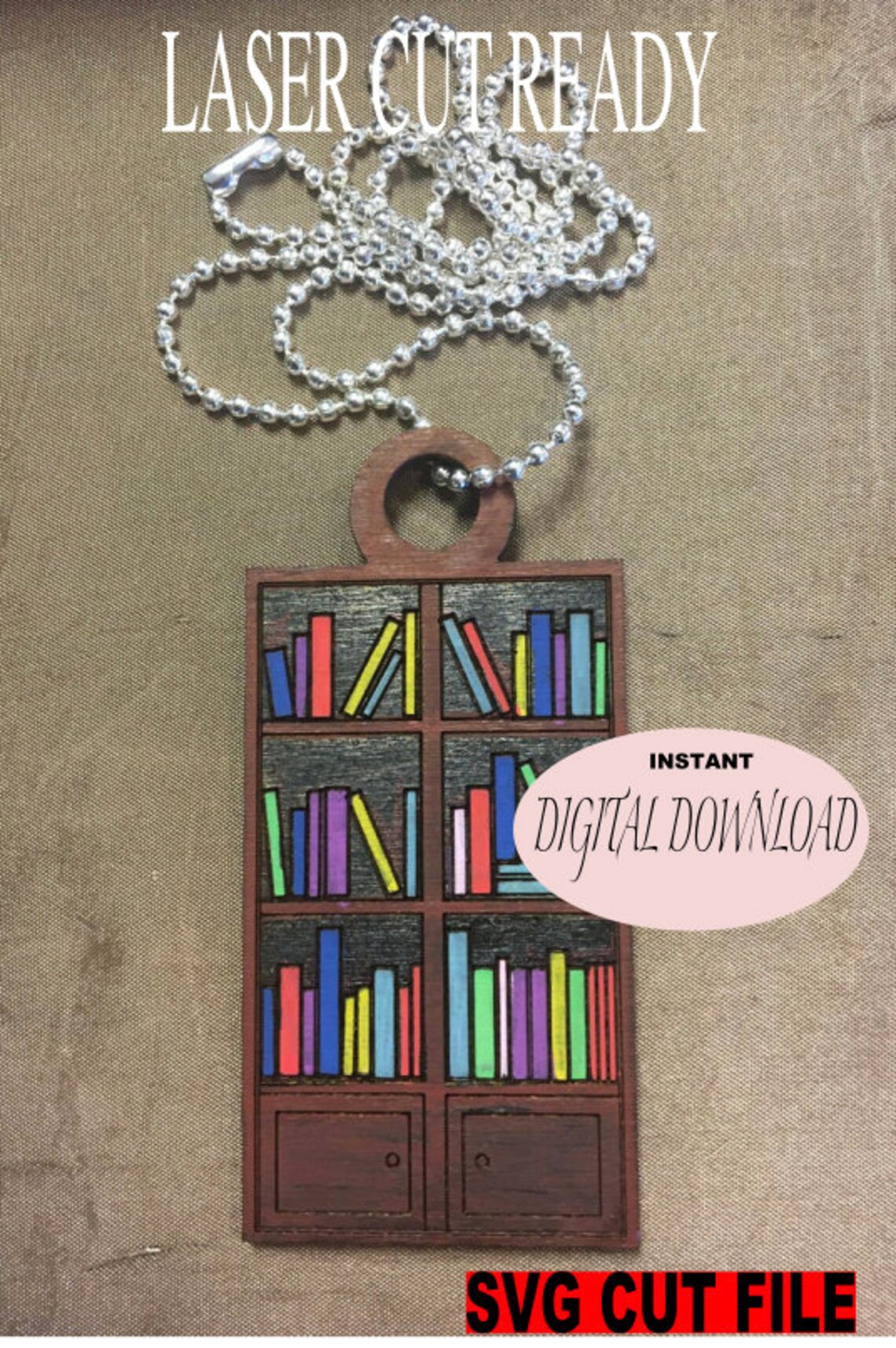 INSTANT DOWNLOAD SVG Bookcase / 4 Sets and 2 Different Styles/ - Etsy