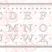 INSTANT DOWNLOAD SVG English Alphabet Stencil Ruler /A-Z Flashcards/ 28 ...