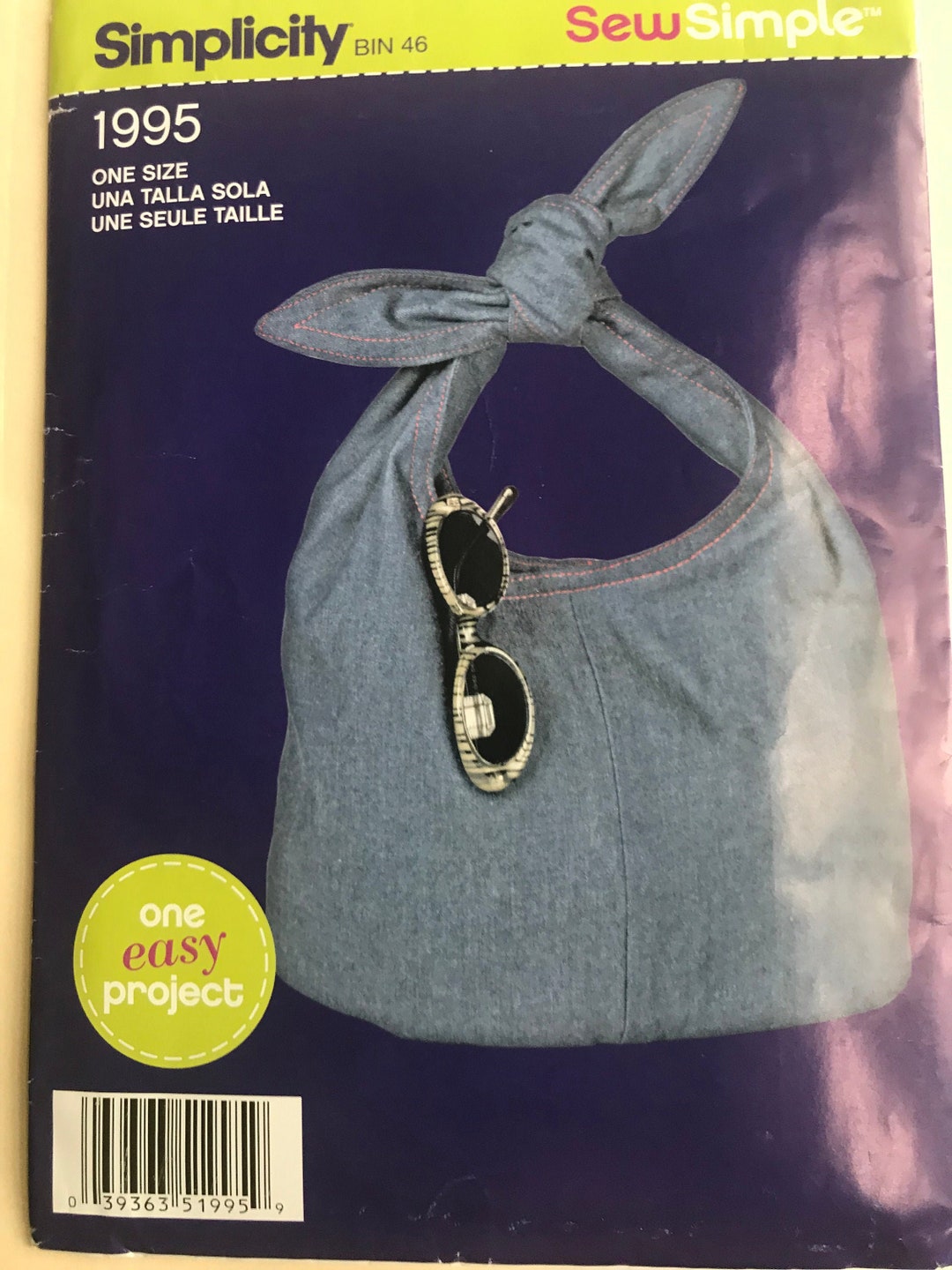 Simplicity Bag Pattern #1995 - Etsy