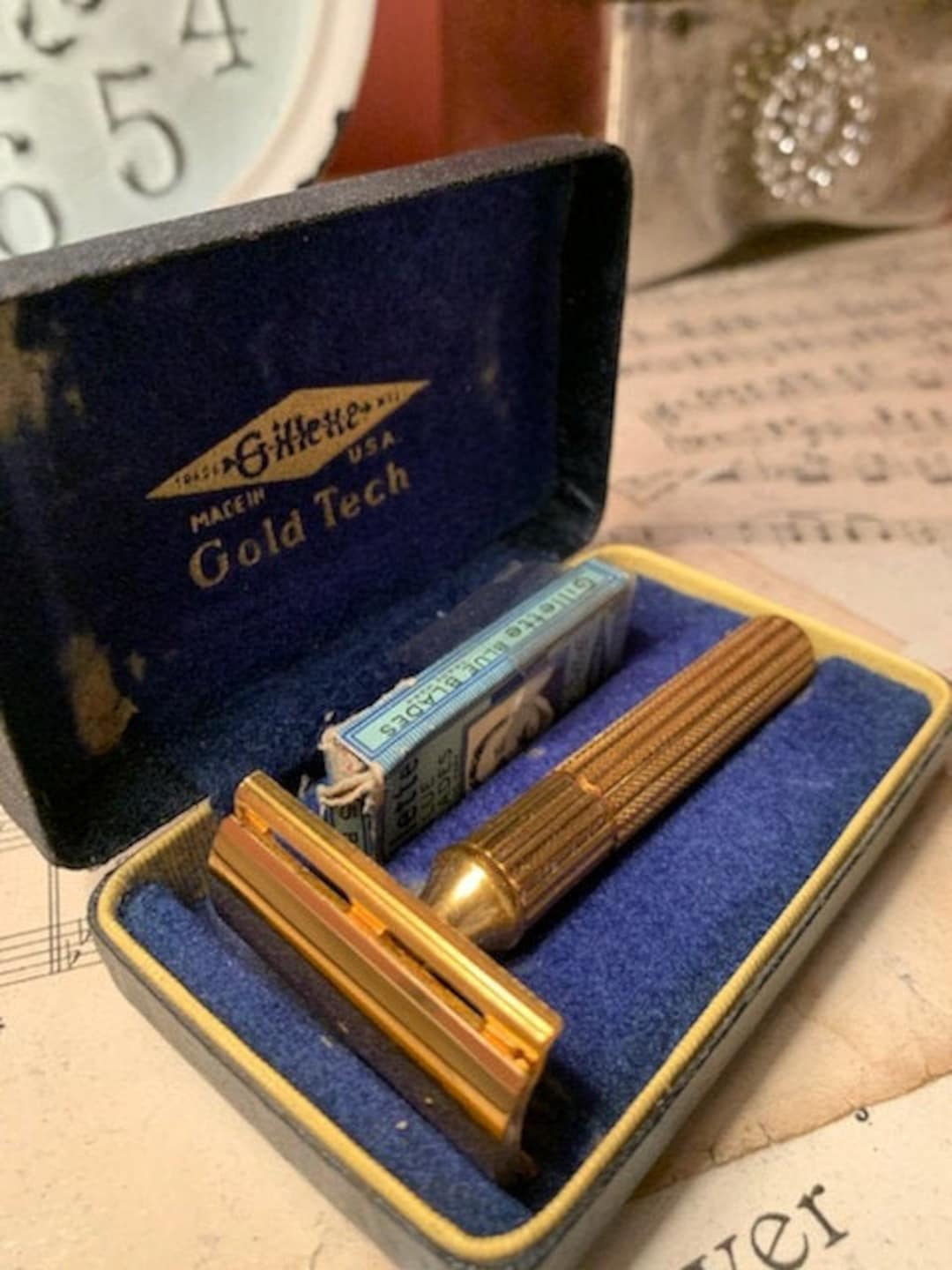 1930s Vintage Gillette Razor With Blades - Etsy