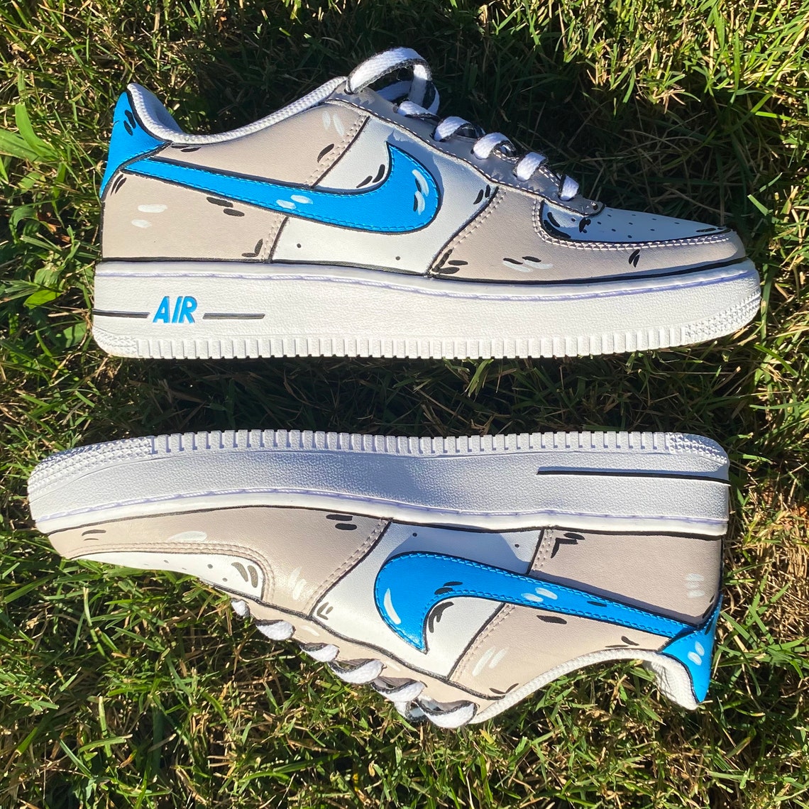 Custom Hand Painted Cartoon Nike Air Force 1's Comic - Etsy