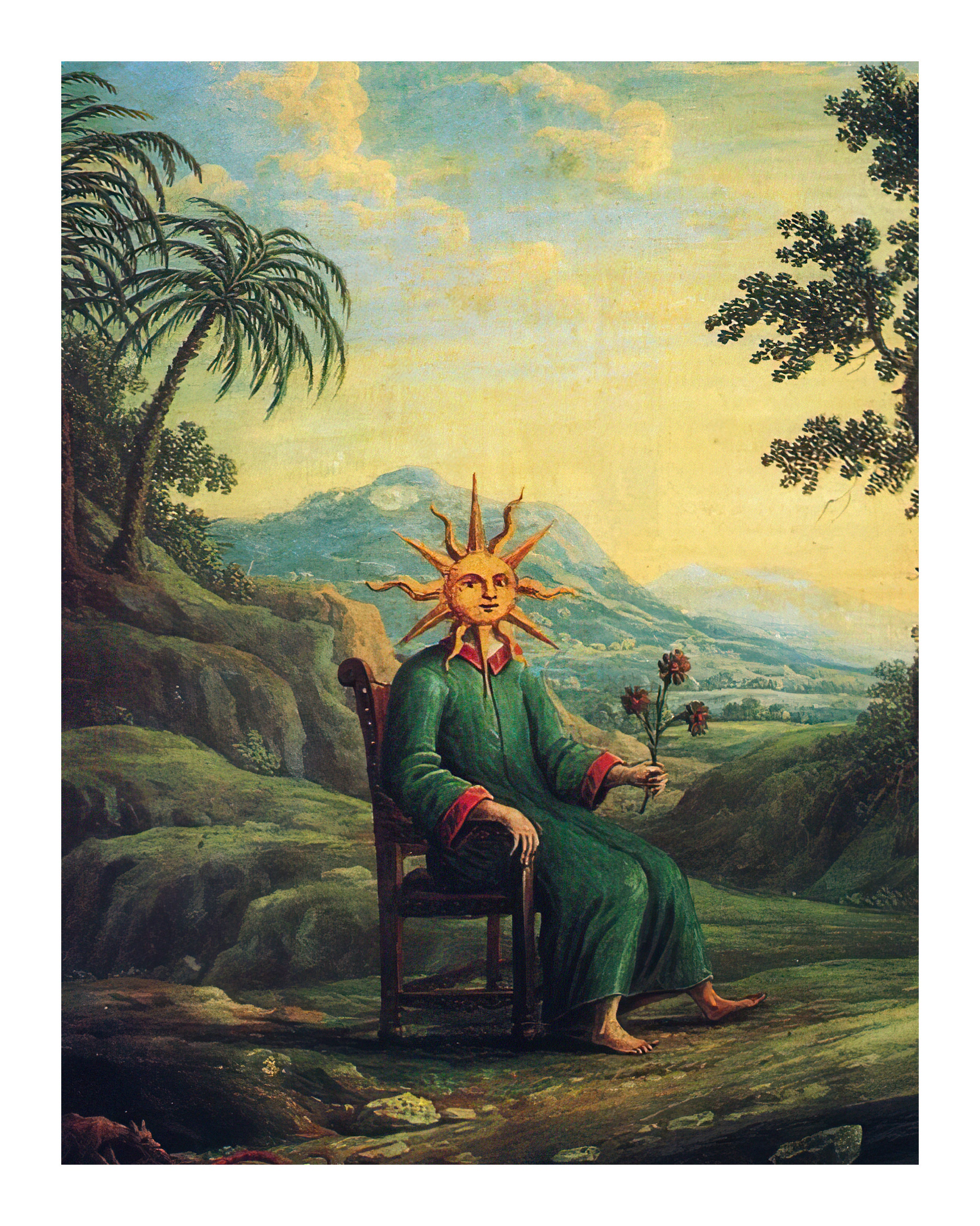 Vintage Esoteric Sun Fine Art Print Vintage Alchemy Decor Metaphysical ...