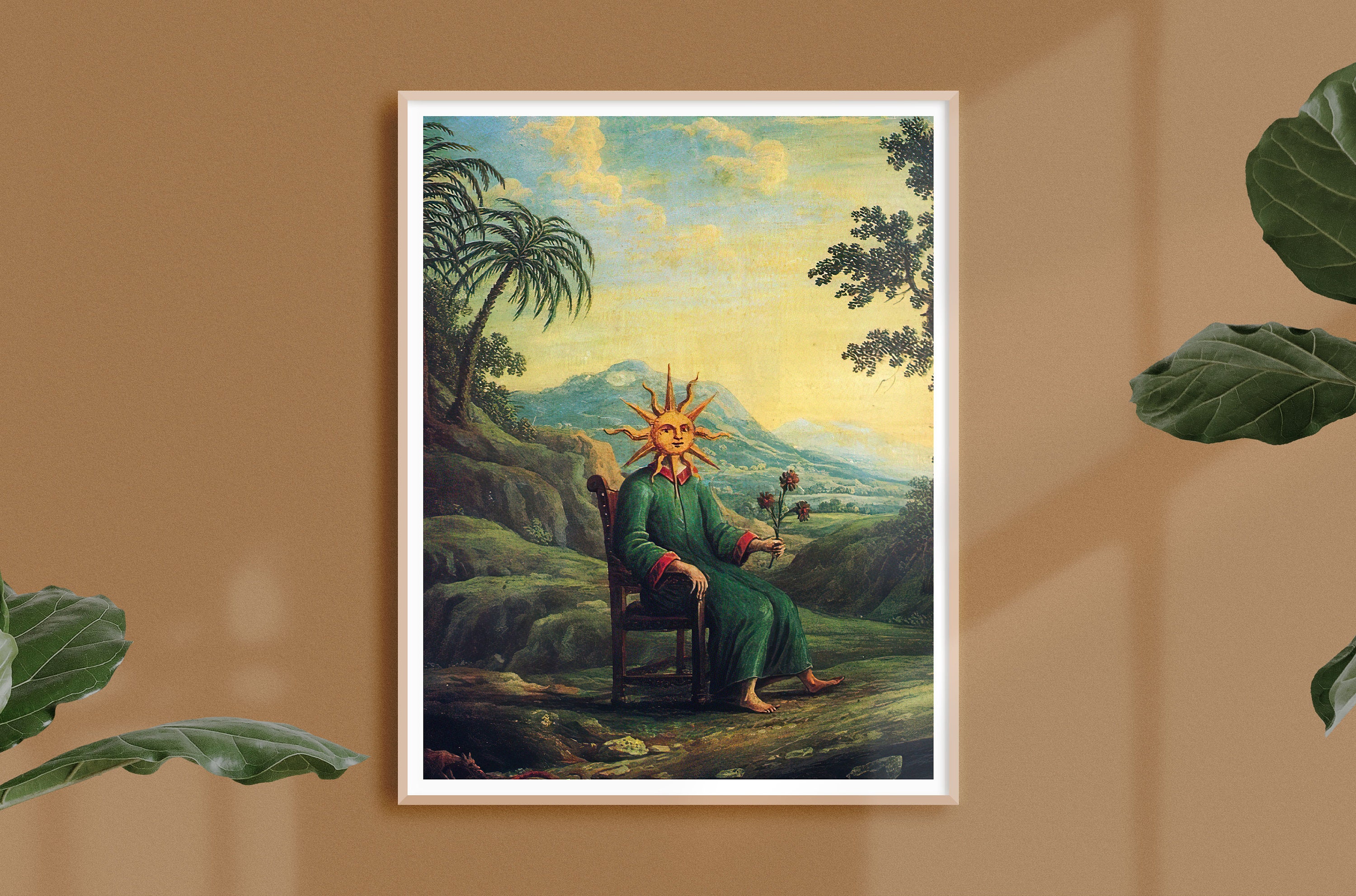 Vintage Esoteric Sun Fine Art Print Vintage Alchemy Decor Metaphysical ...