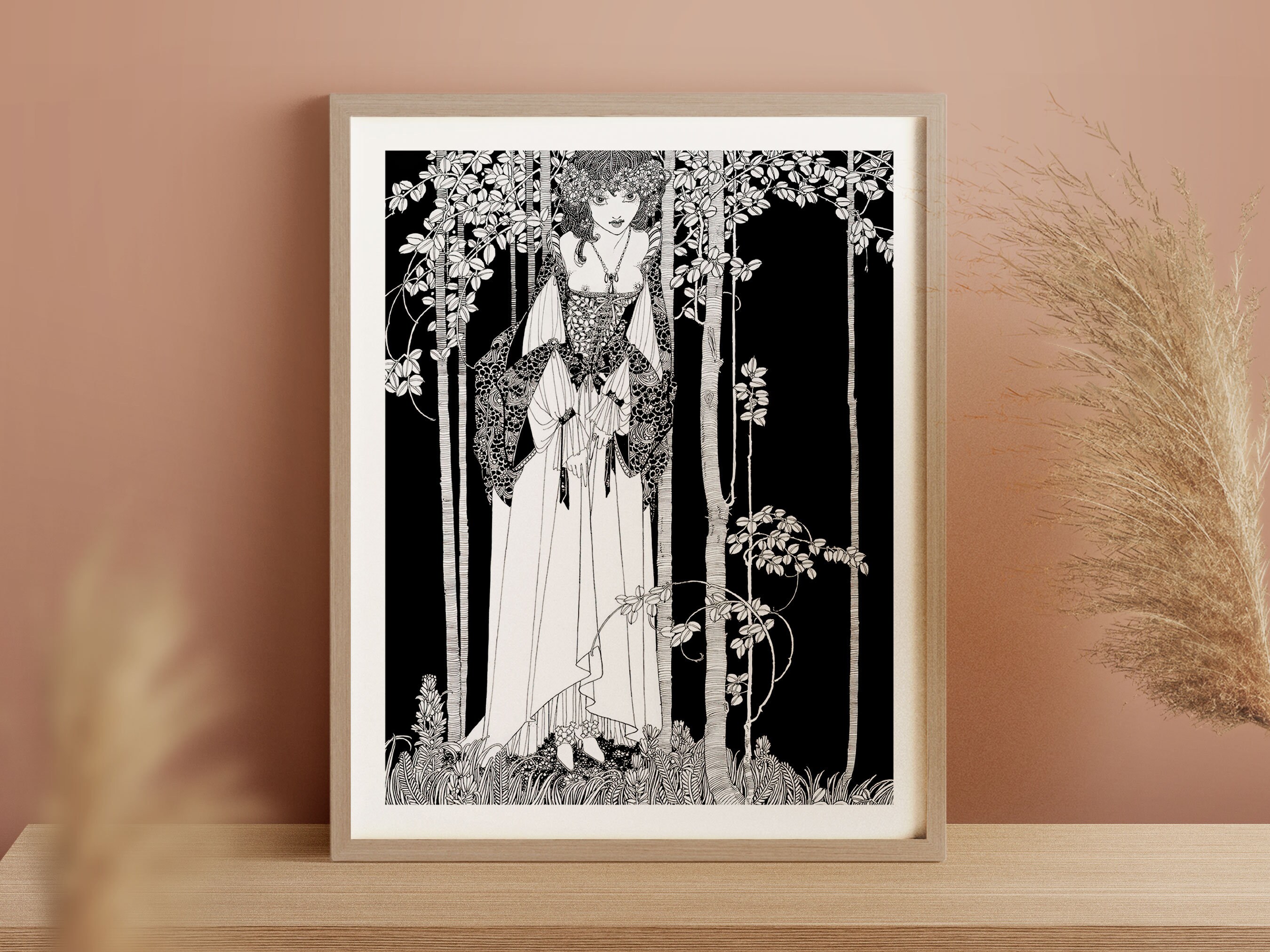 Vintage Surreal Art Nouveau Woodblock Fine Art Print John - Etsy