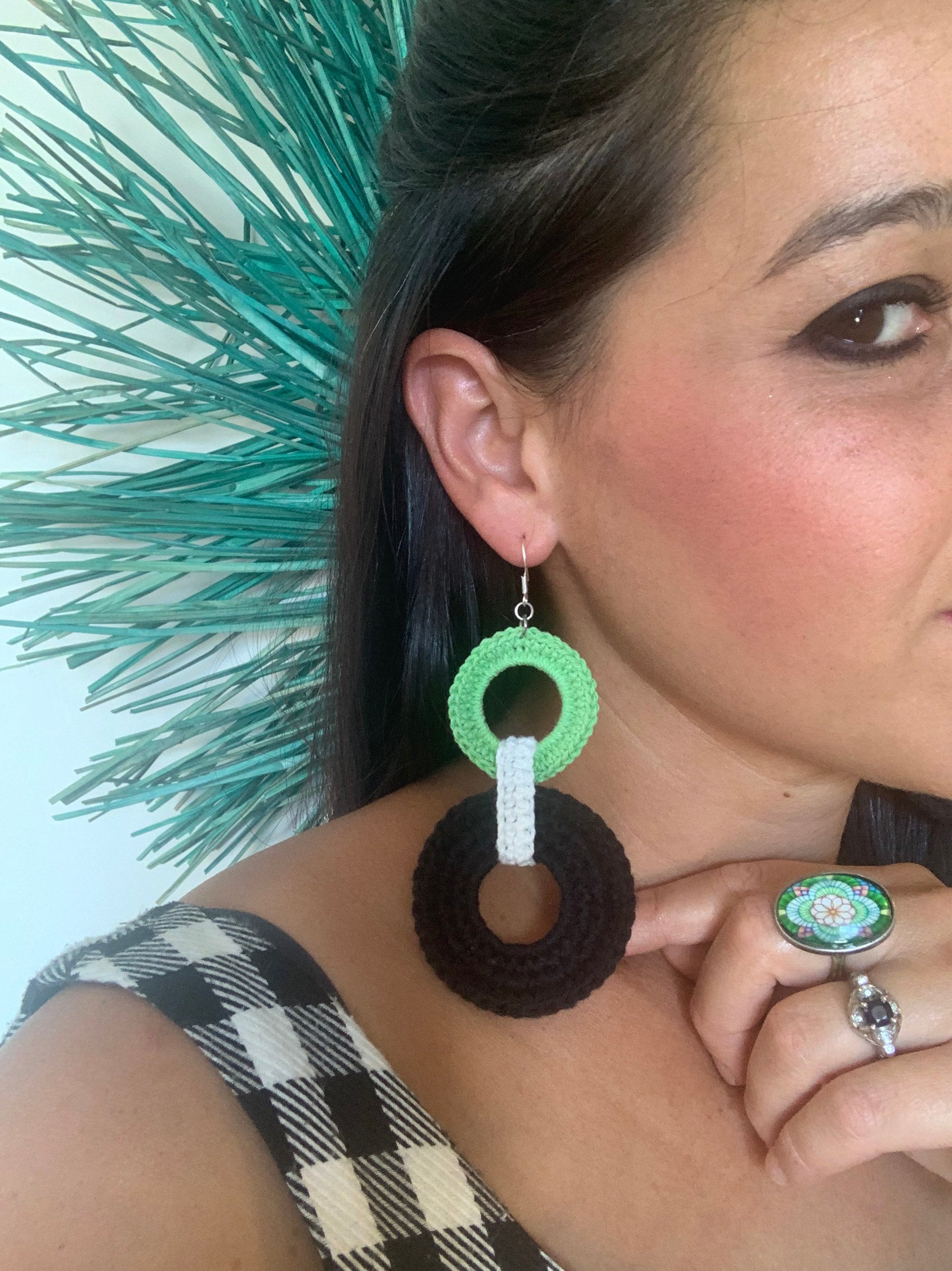 Retro LOOP DE LOOP Groovy 60s 70s Handmade Crochet Statement | Etsy